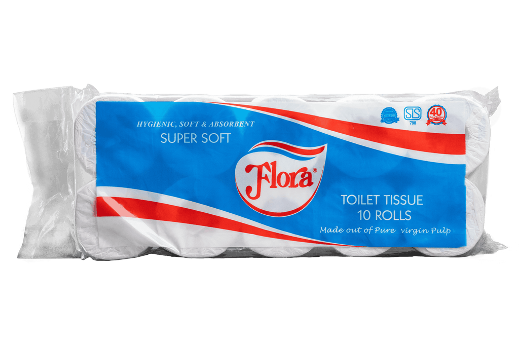 FLORA TOILET PAPER ROLL 2PLY 310 SHEETS - TEN PACK – FloraTissues